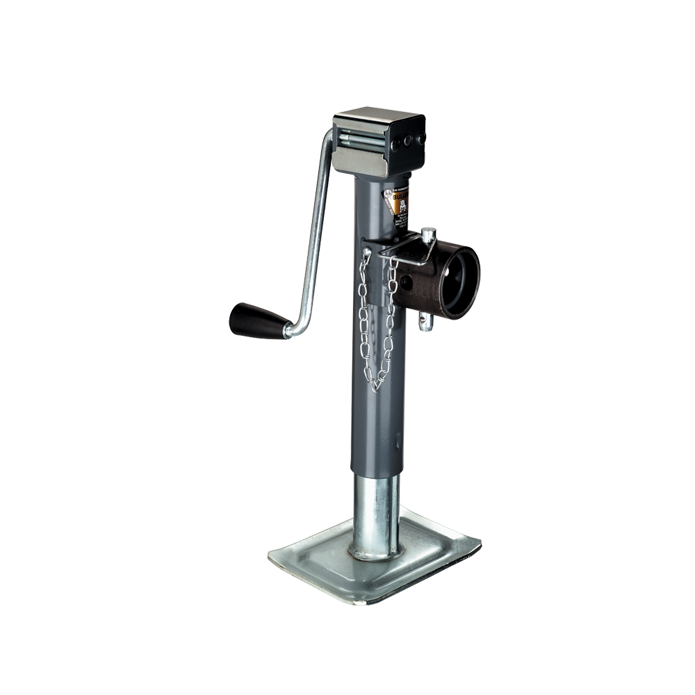 198150 BULLDOG Round Trailer Jack, Side Mount, 7,000 lbs. Lift Capacity ...